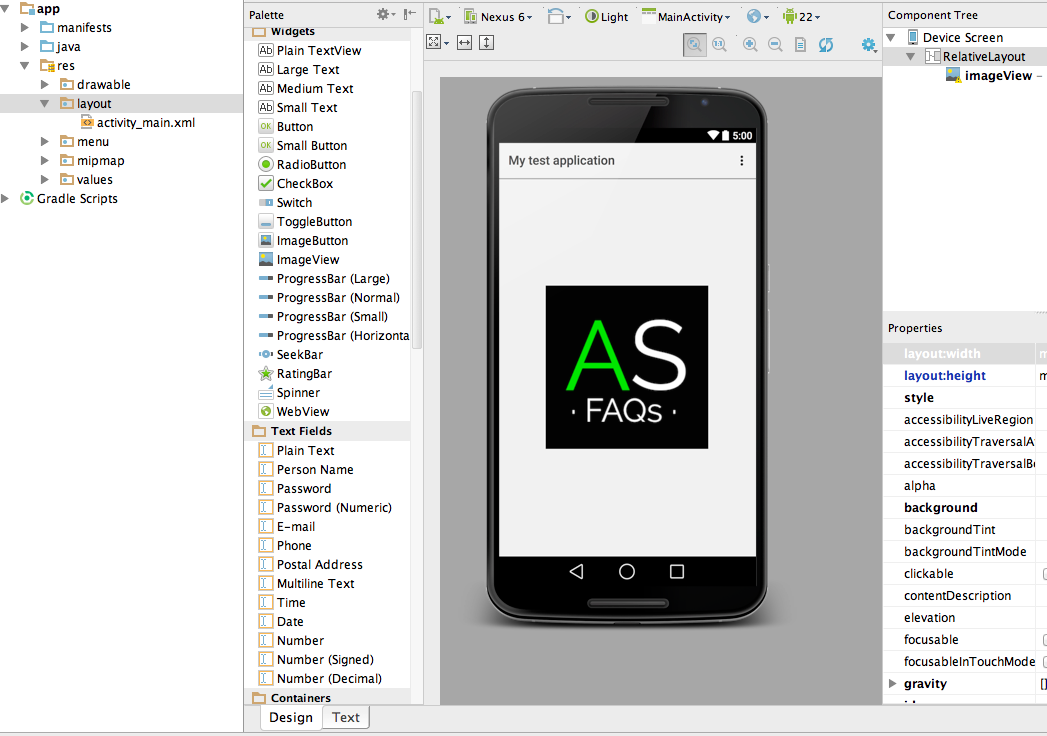 Qué es un layout en Android Studio